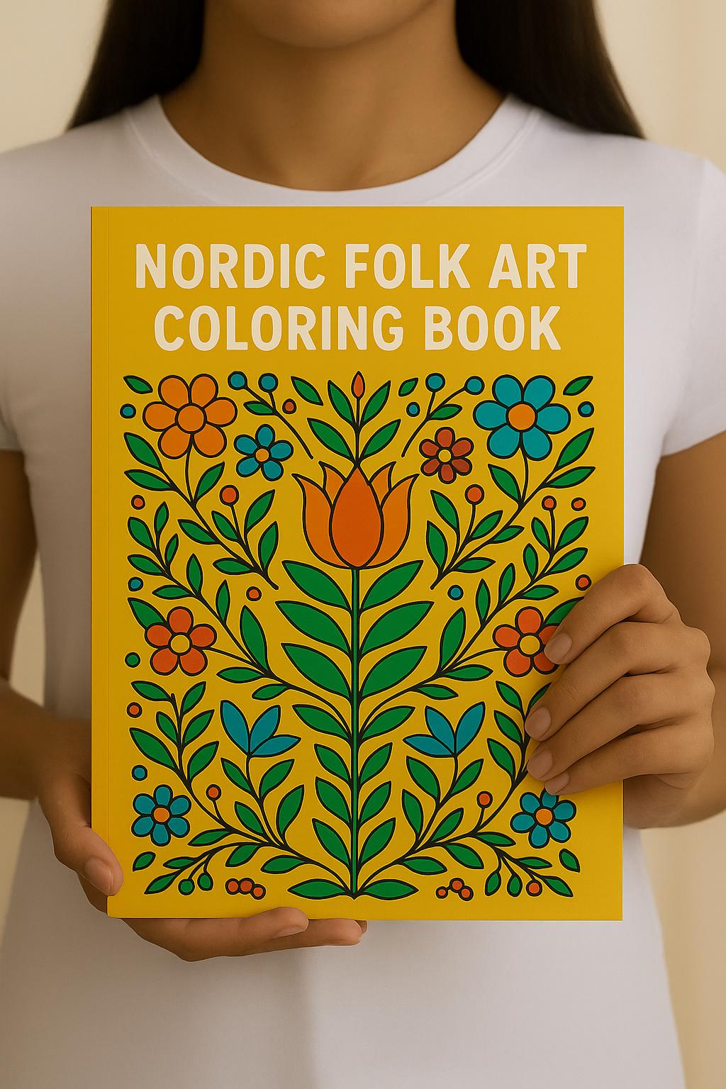 Nordic Folk Art Coloring Book | 40 Pages | Digital Download | PDF (A4 ...