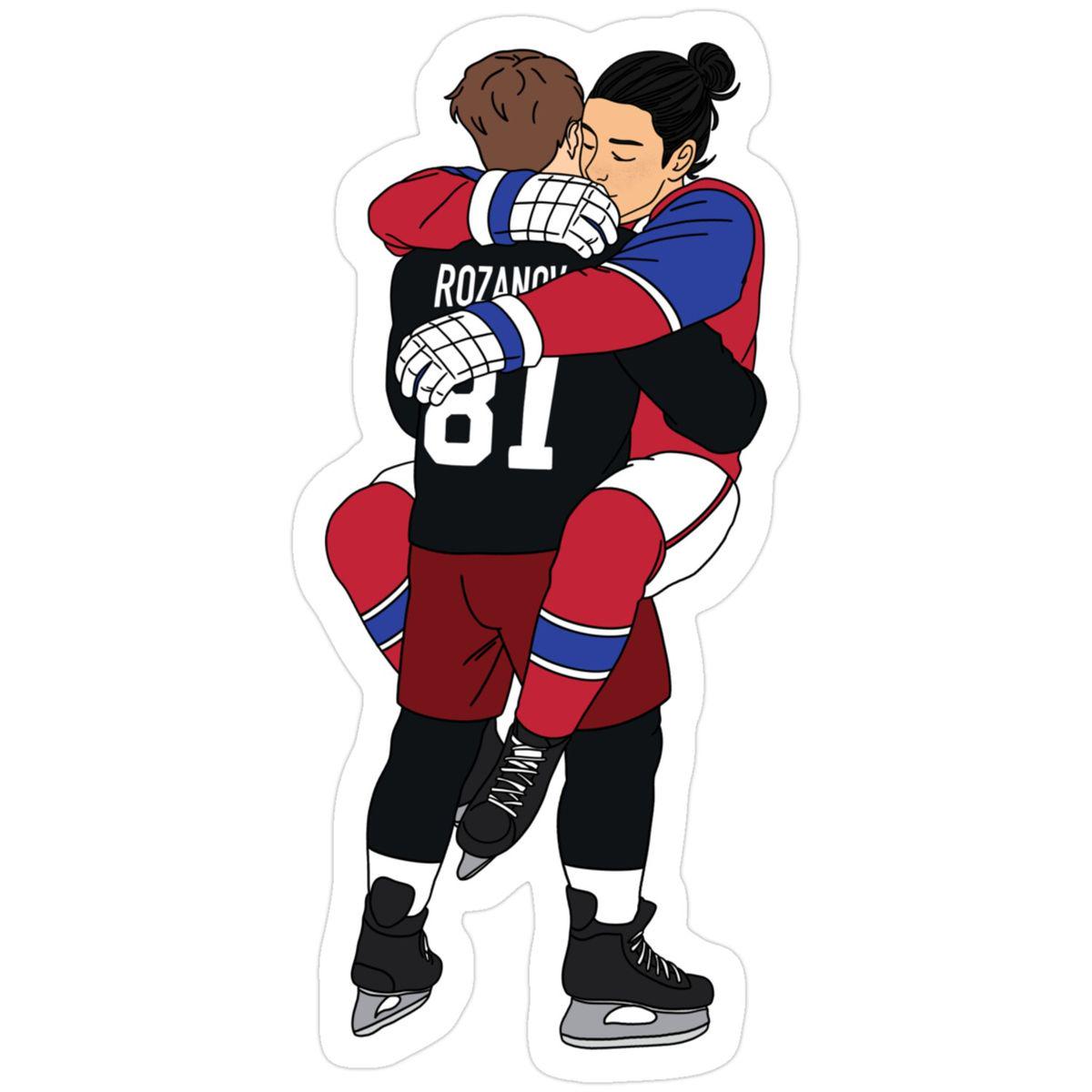 Heated Rivalry Jersey Sticker, Ilya and Shane Sticker, Hollander and ...