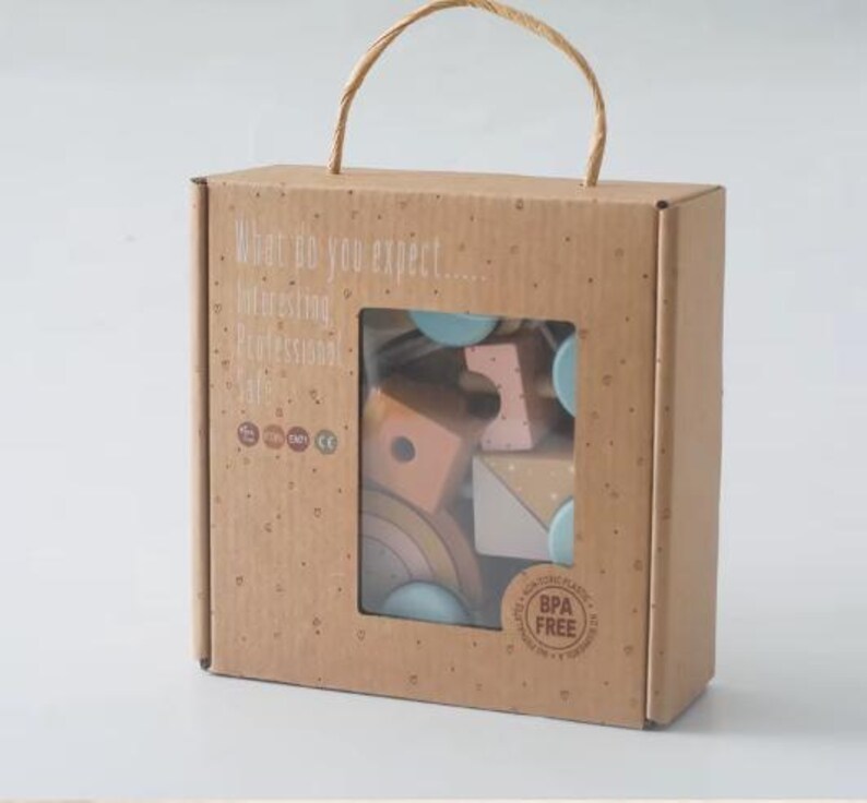 Wooden Pull-along Train Set – Natural Educational Toy for Baby – Baby ...