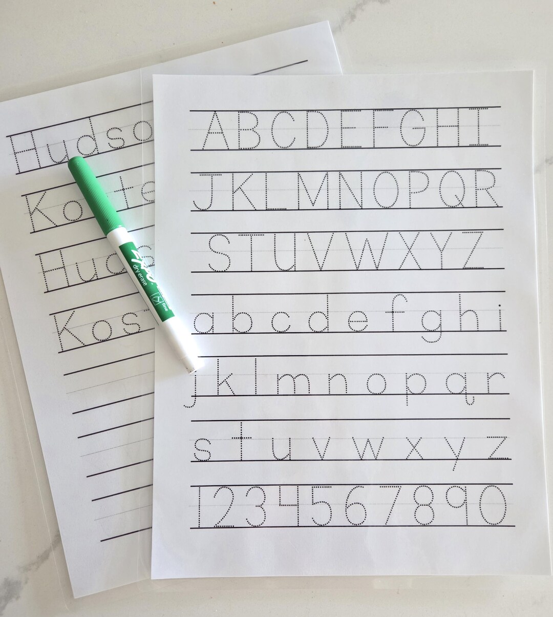 Custom Handwriting Learning Pages, Abcs, 123s, & Name *DIGITAL FILE* - Etsy