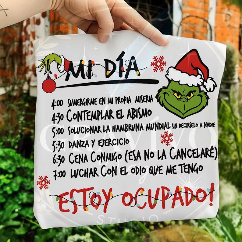 Grinch Schedule SVG PNG Bundle, Funny Christmas Sublimation, DTF Print ...