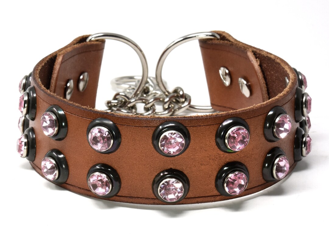 Bold Leather Martingale Dog Collar, Leather Martingale Dog Collar ...