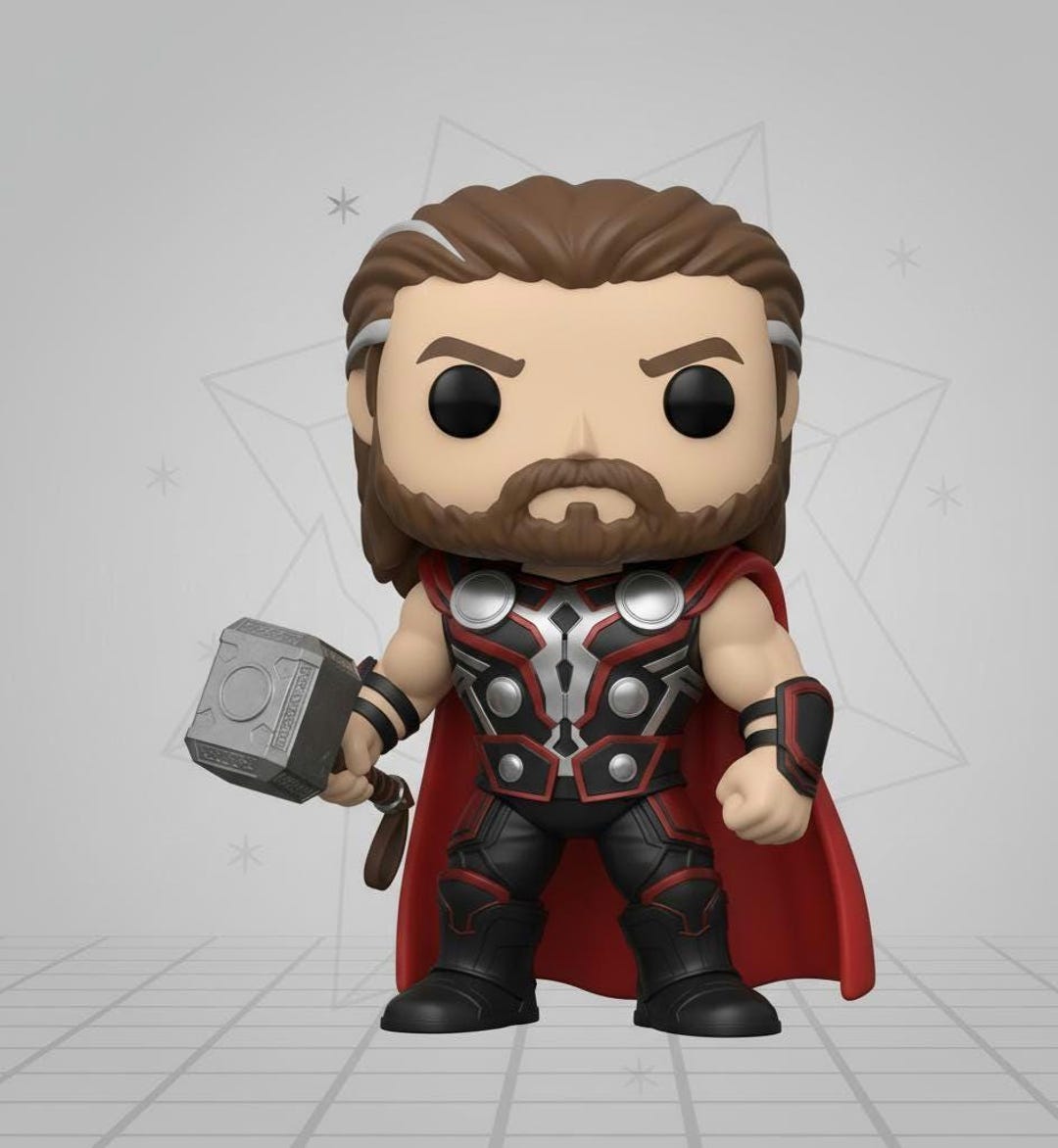 Thor 3D Model File : Thor Chibi STL File , Avengers 3D Model, Avengers ...