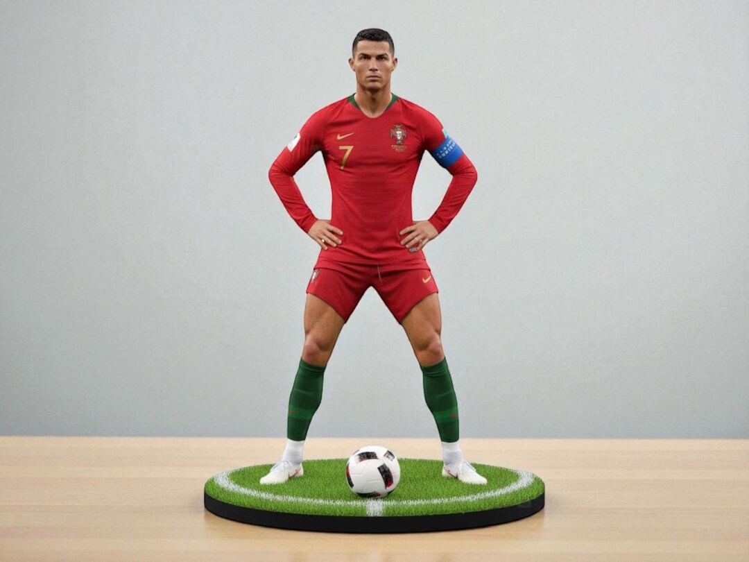 Cristiano Ronaldo 3D Model : Ronaldo STL File , Football 3D Model ...