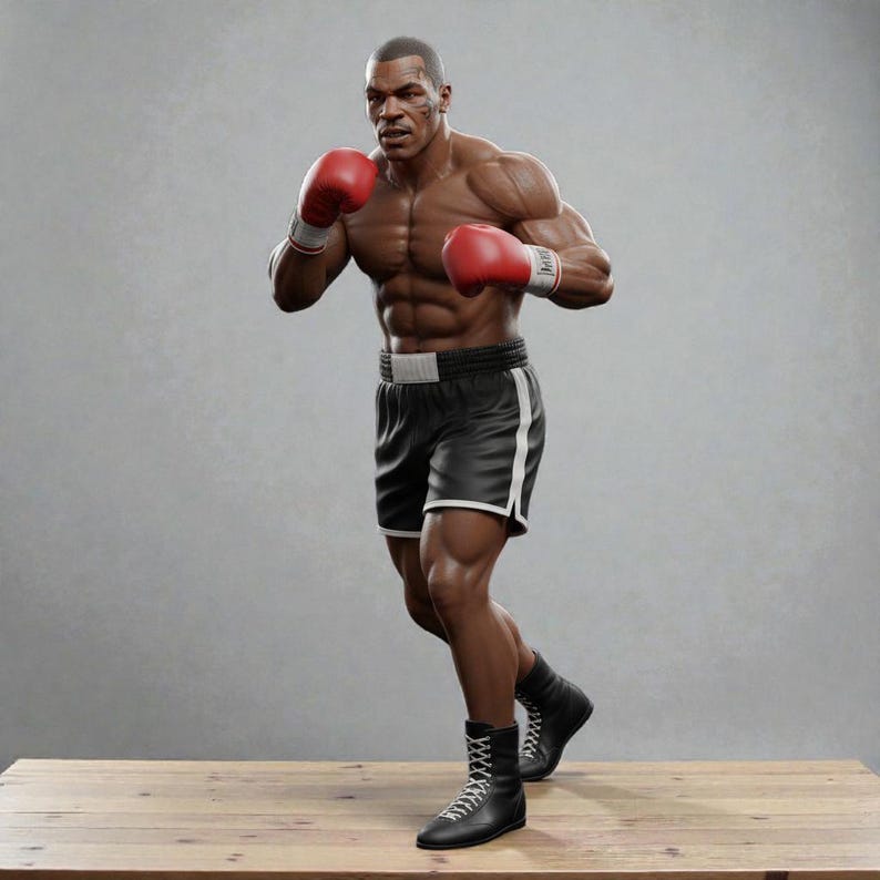 Mike Tyson 3D Model : Mike Tyson STL File , Boxer 3D Model , Fighter ...