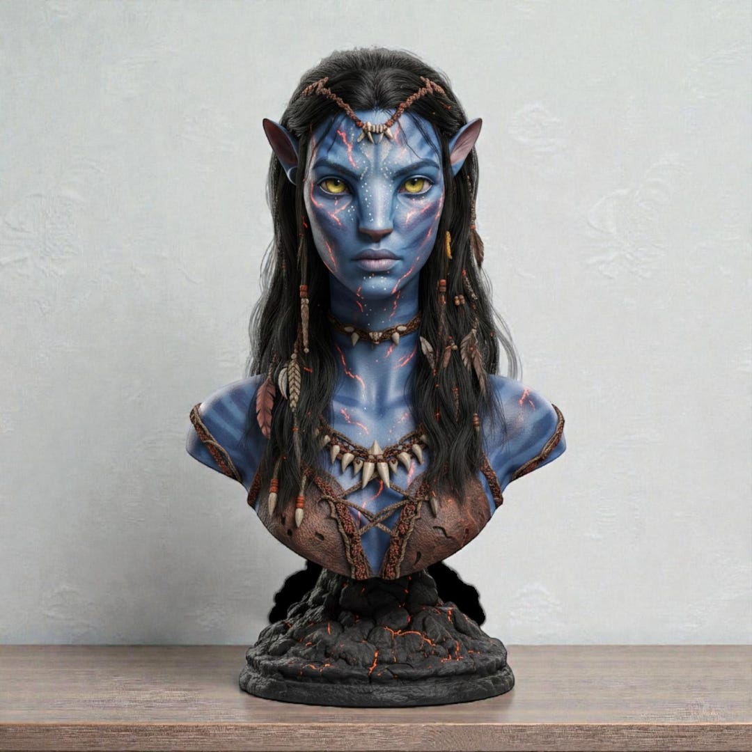 Avatar Neytiri Bust 3D Model File : Avatar STL File , Neytiri 3D Model ...