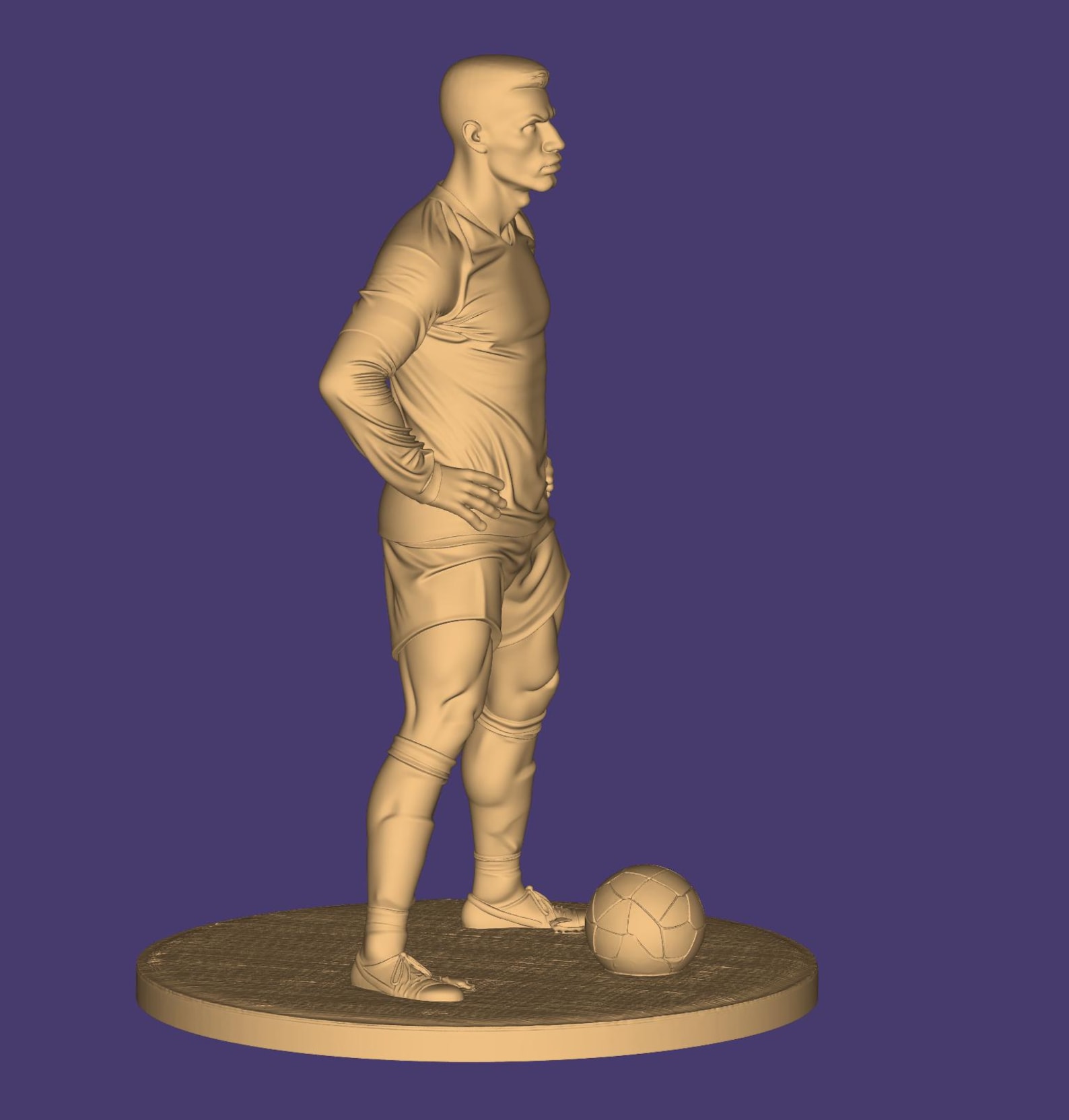 Cristiano Ronaldo 3D Model : Ronaldo STL File , Football 3D Model ...