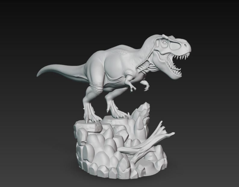 T-rex 3D Model : Trex STL File , High Quality 3D Model , Dinosaur 3D ...