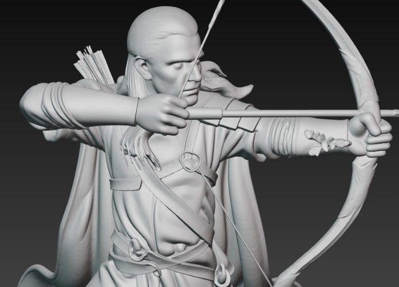 Legolas 3D Model : Legolas STL File , Lorf of the Rings 3D Model , Lotr ...