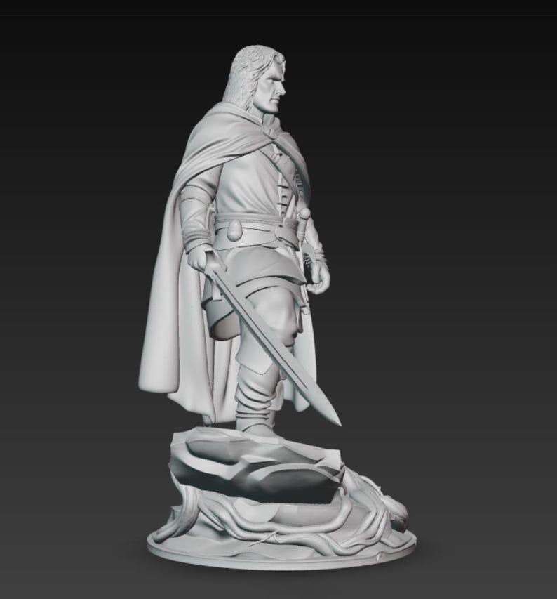 Aragorn 3D Model : Aragorn STL File , Lorf of the Rings 3D Model ,lotr ...