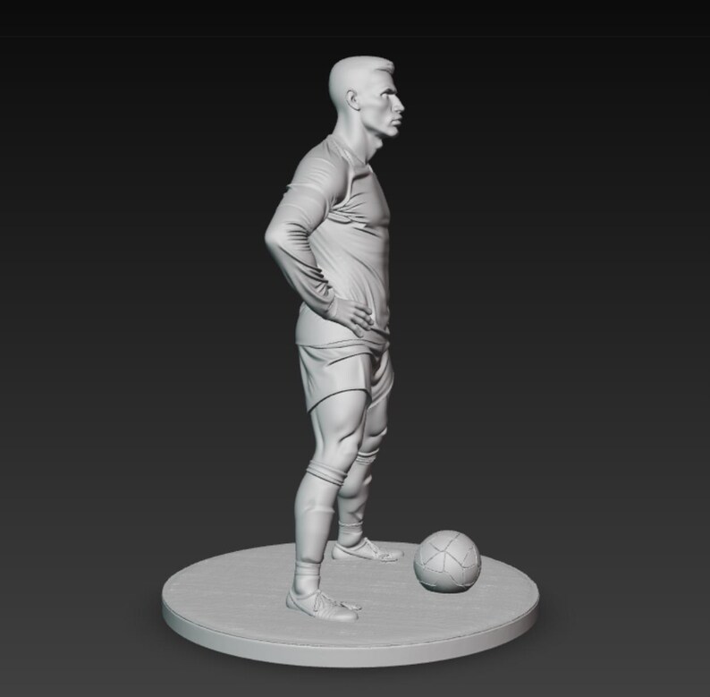 Cristiano Ronaldo 3D Model : Ronaldo STL File , Football 3D Model ...