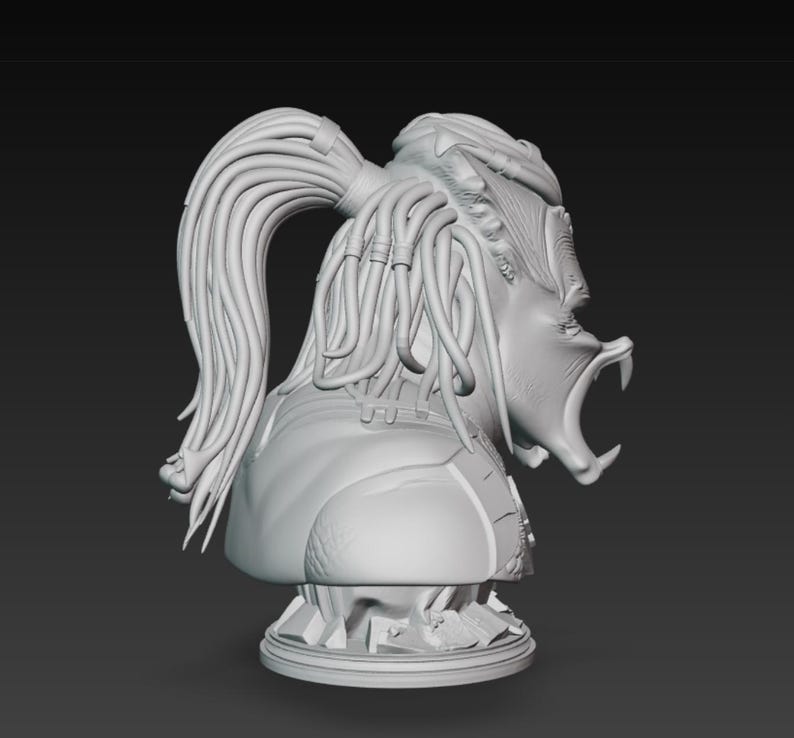 Predator 3D Model : Predator Bust STL File ,alien STL File , Predator ...