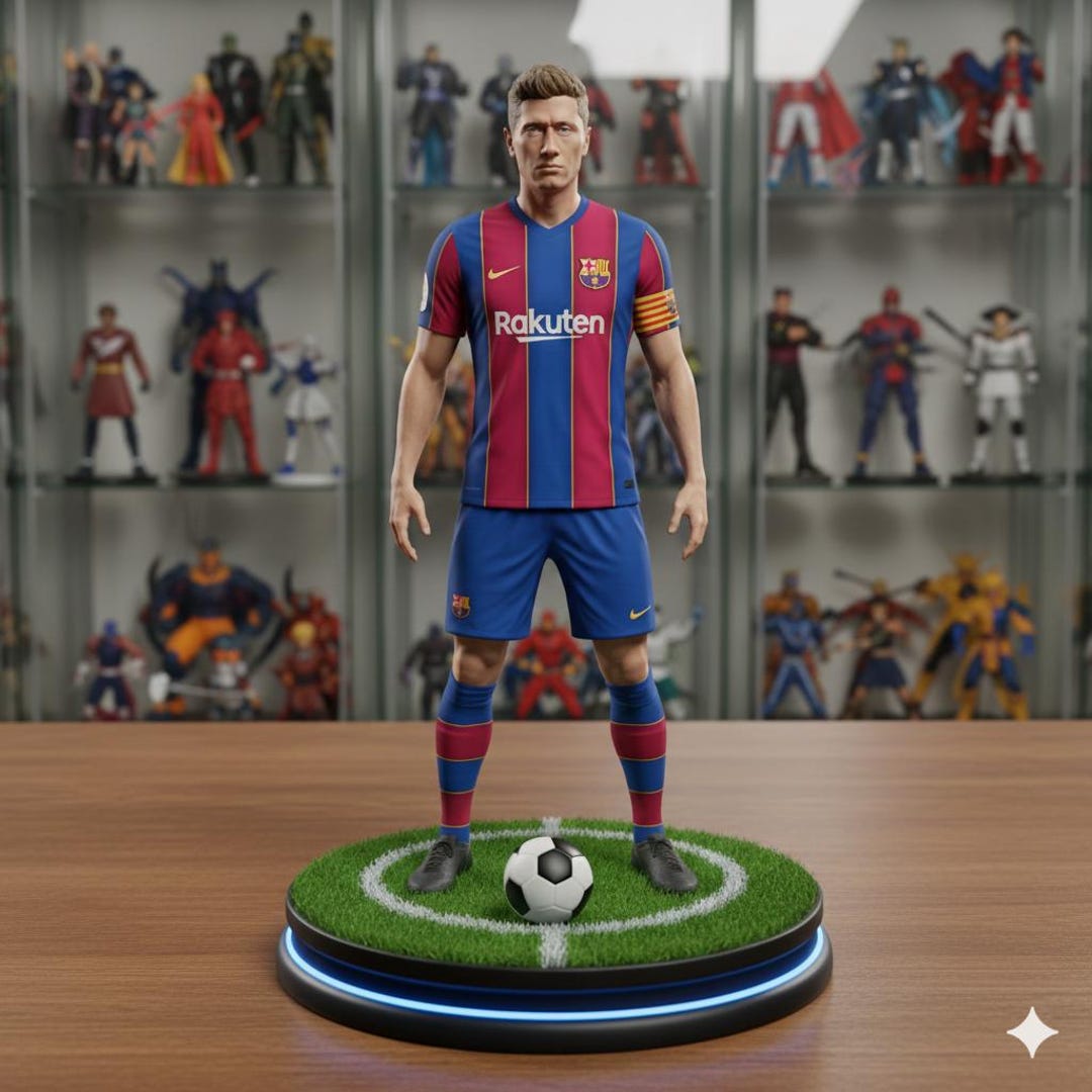 Robert Lewandowski 3D Model : Lewandowski STL File , Football 3D Model ...