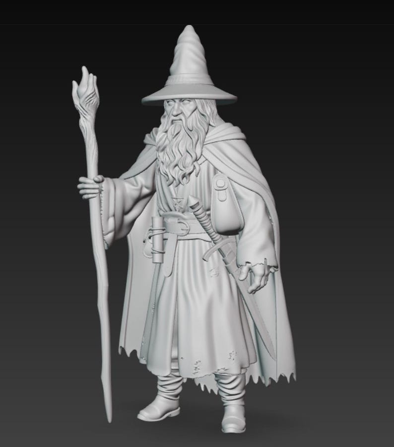 Gandalf 3D Model : Gandalf STL File , Lorf of the Rings 3D Model , Lotr ...