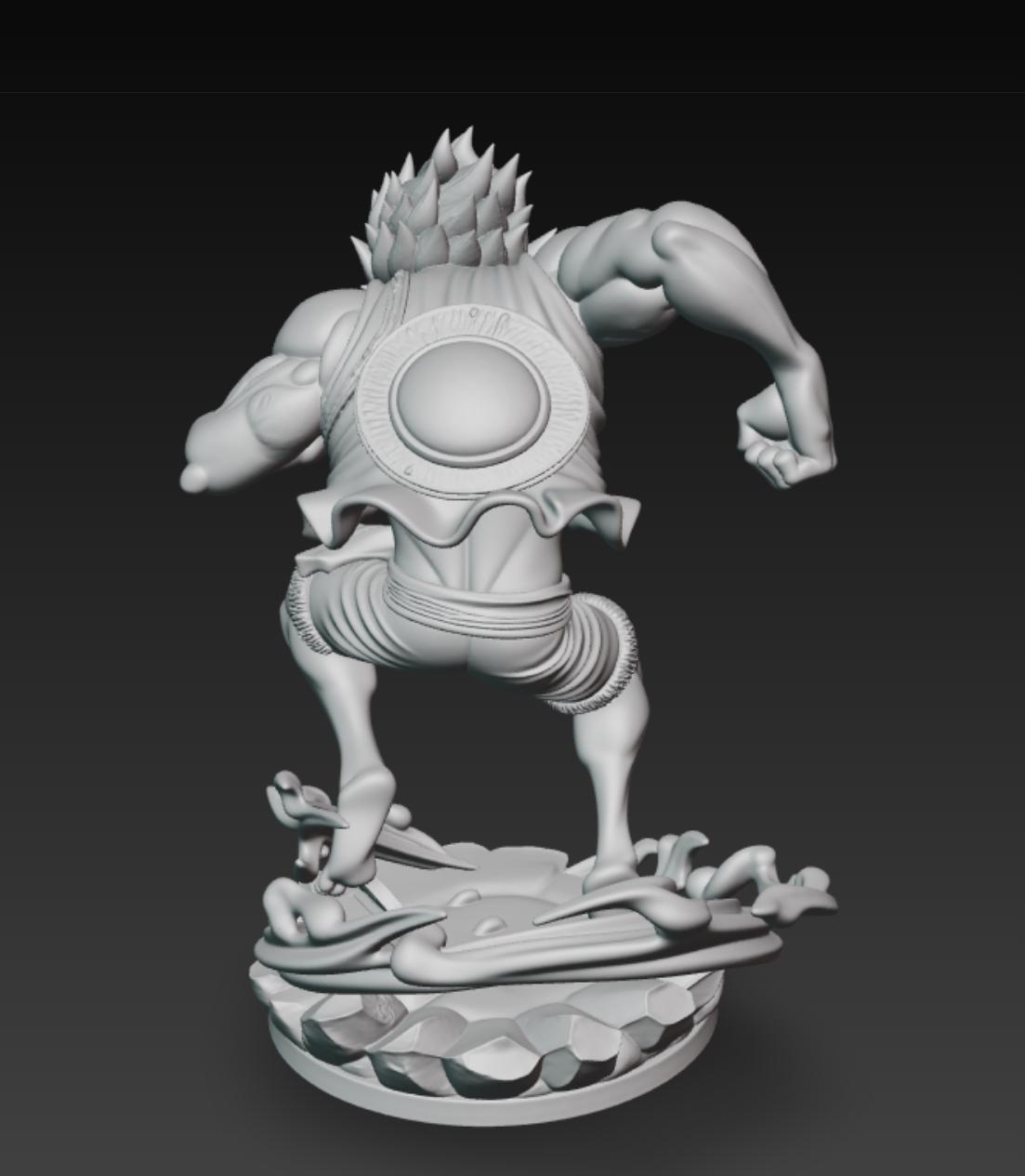 One Piece 3D Model : Monkey D. Luffy 3D Model , Monkey D. Luffy STL ...