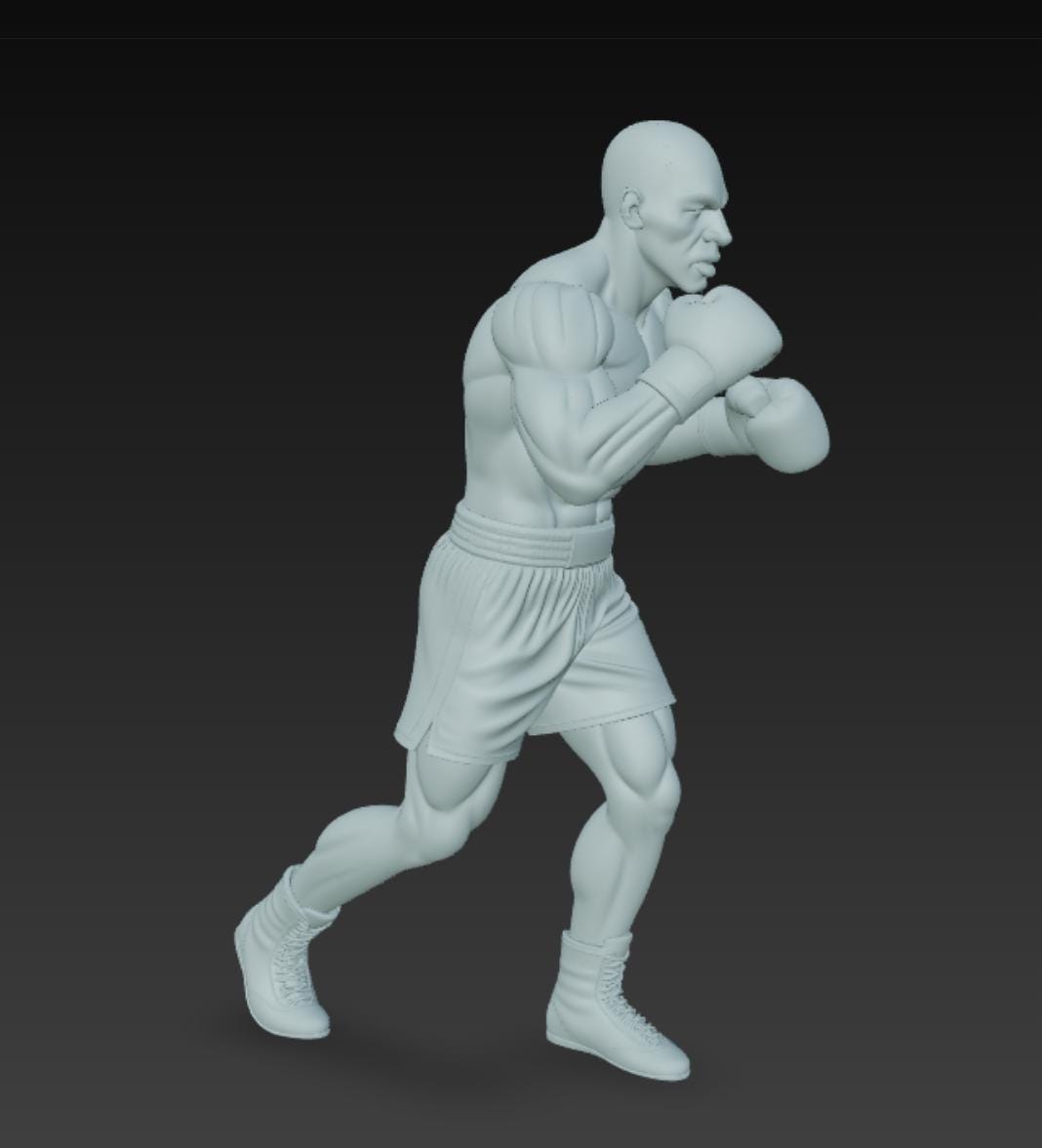 Mike Tyson 3D Model : Mike Tyson STL File , Boxer 3D Model , Fighter ...