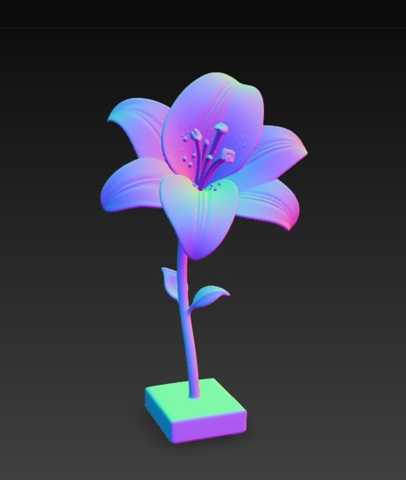 Flowers STL File : Flowers 3D Model Bundle , Tulip STL , Flowers 3D ...
