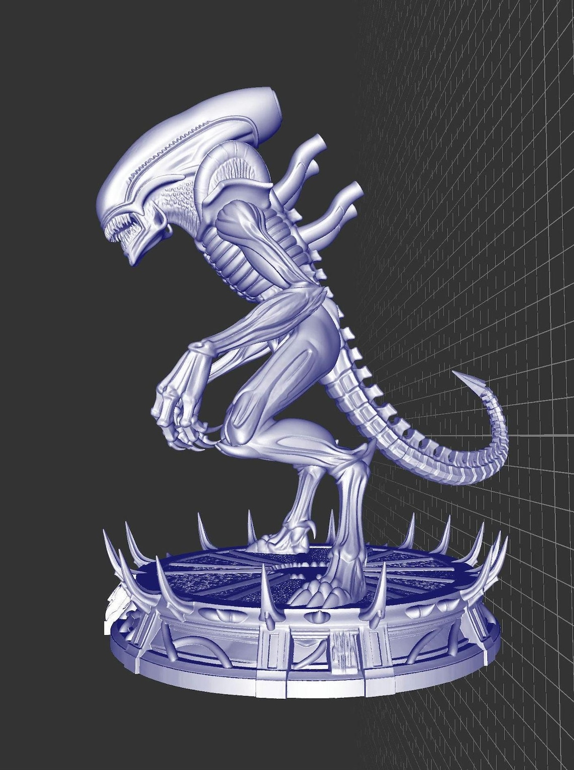 Xenomorph 3D Model : Xenomorphstl File , Alien 3D Model , Alien Diaroma ...