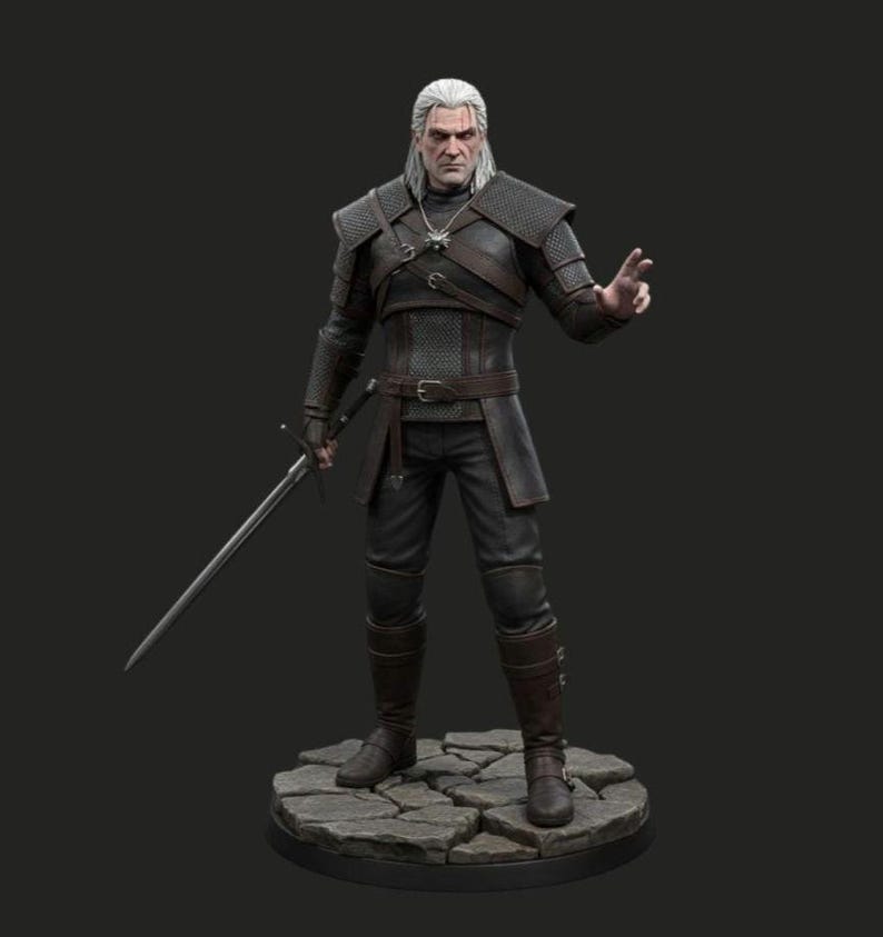 Witcher 3D Model : Gerald 3D Model , Witcher STL File , Game 3D Model ...