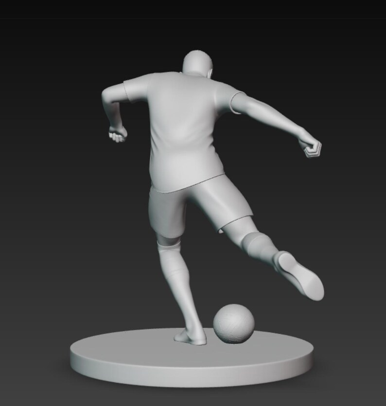 Mbappe 3D Model : Kylian Mbappe STL File , Football 3D Model , Football ...