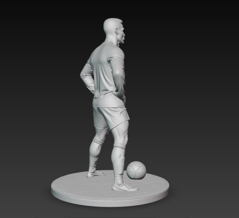 Cristiano Ronaldo 3D Model : Ronaldo STL File , Football 3D Model ...