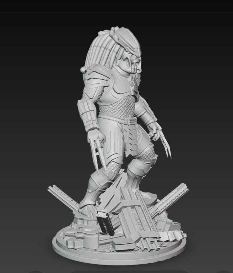 Predator 3D Model : Predator Statue STL File , Alien STL File ...