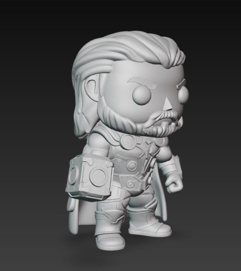 Thor 3D Model File : Thor Chibi STL File , Avengers 3D Model, Avengers ...