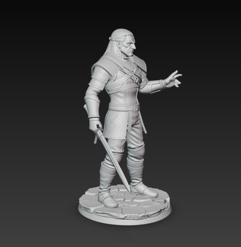 Witcher 3D Model : Gerald 3D Model , Witcher STL File , Game 3D Model ...