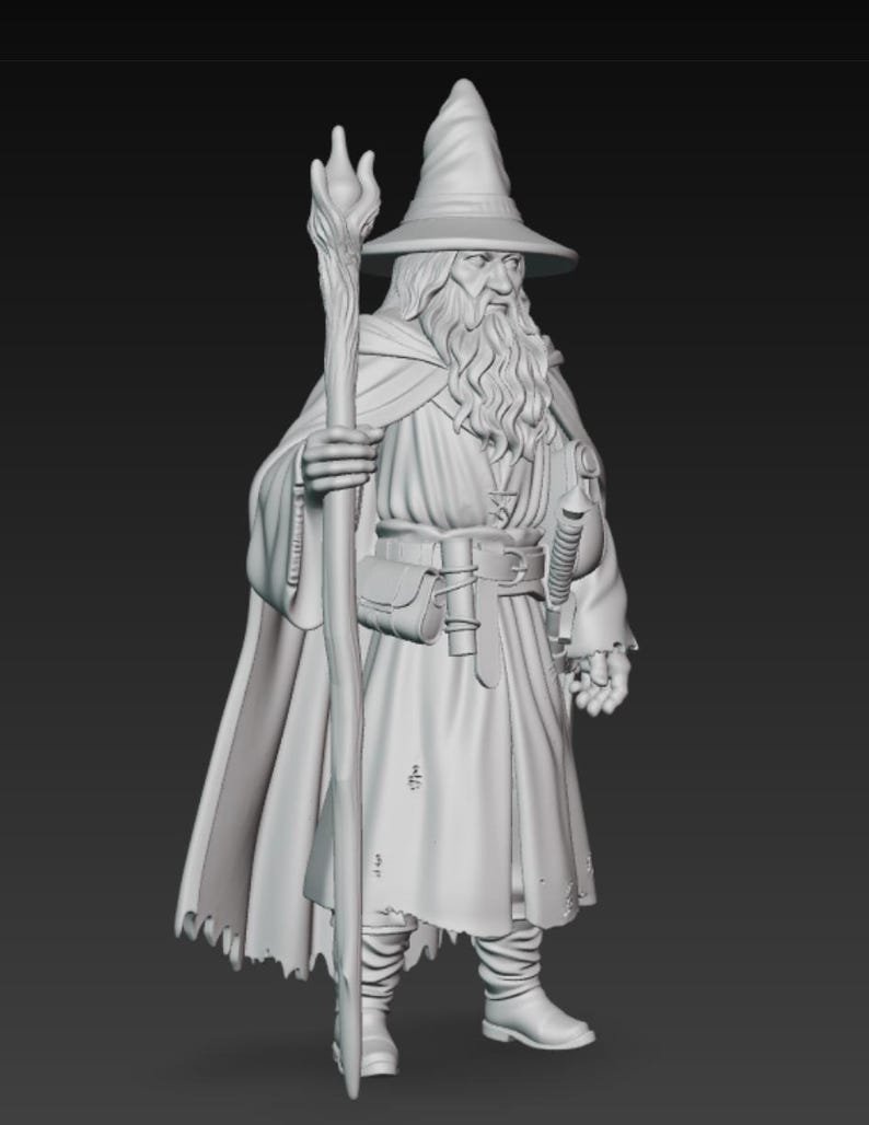 Gandalf 3D Model : Gandalf STL File , Lorf of the Rings 3D Model , Lotr ...