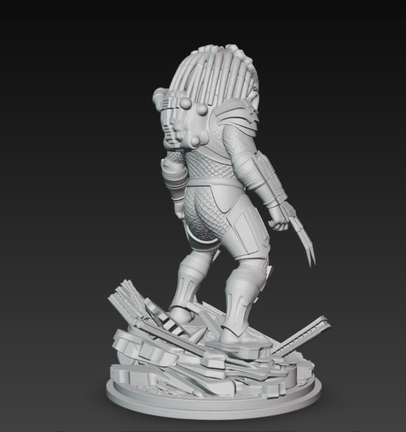 Predator 3D Model : Predator Statue STL File , Alien STL File ...