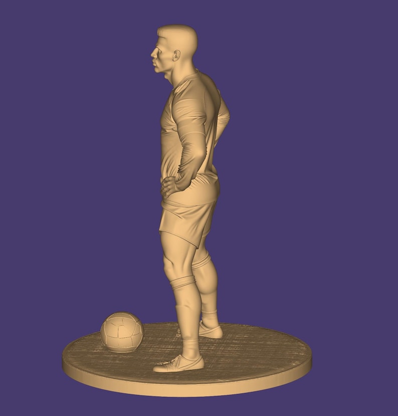 Cristiano Ronaldo 3D Model : Ronaldo STL File , Football 3D Model ...