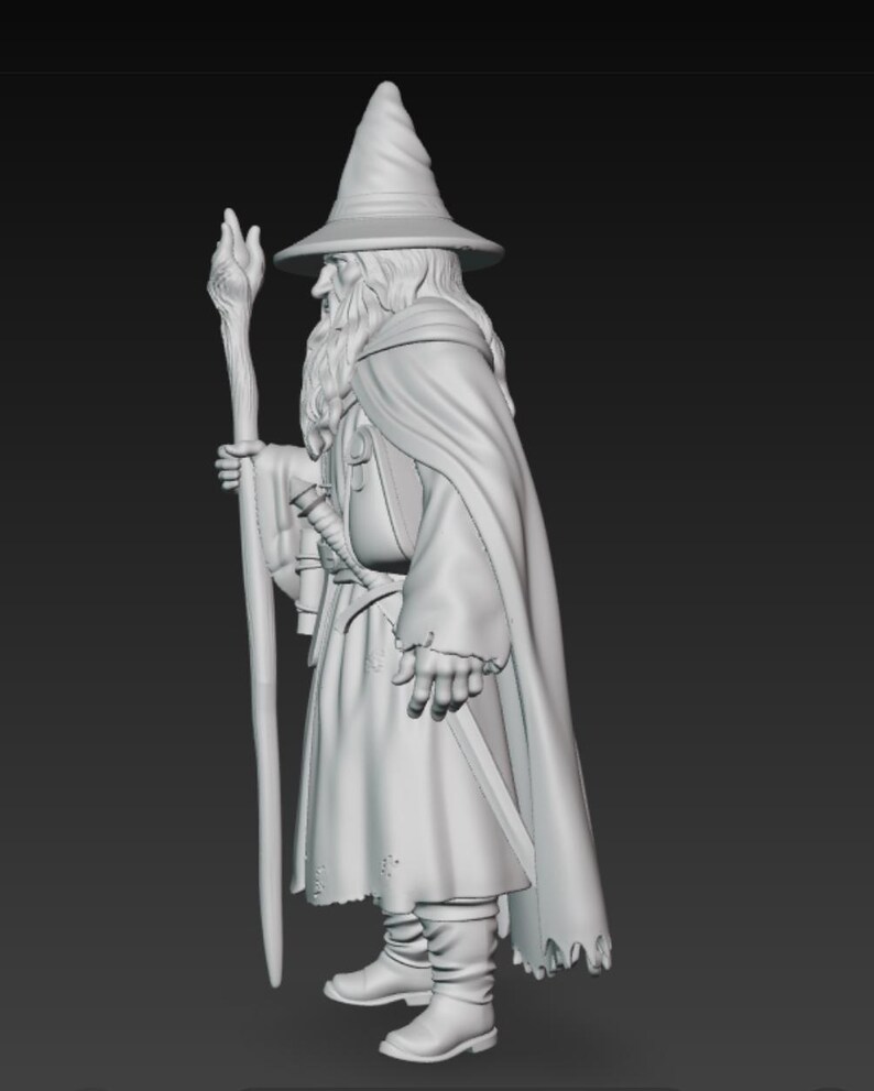 Gandalf 3D Model : Gandalf STL File , Lorf of the Rings 3D Model , Lotr ...
