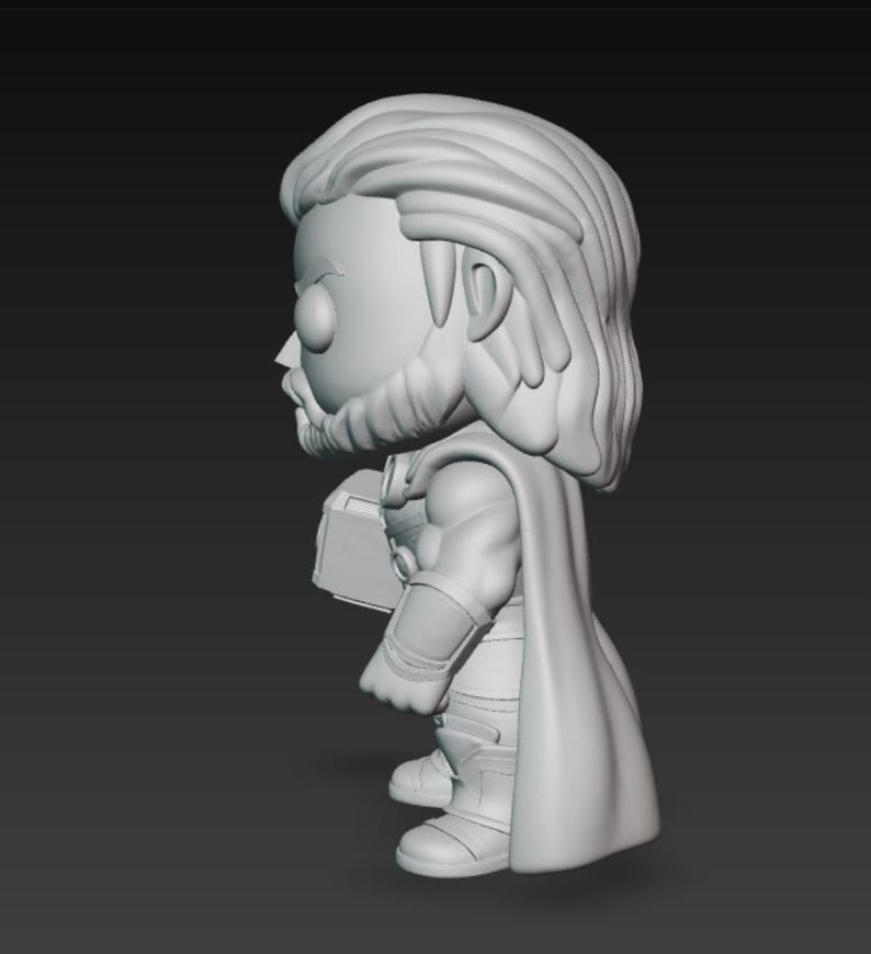 Thor 3D Model File : Thor Chibi STL File , Avengers 3D Model, Avengers ...