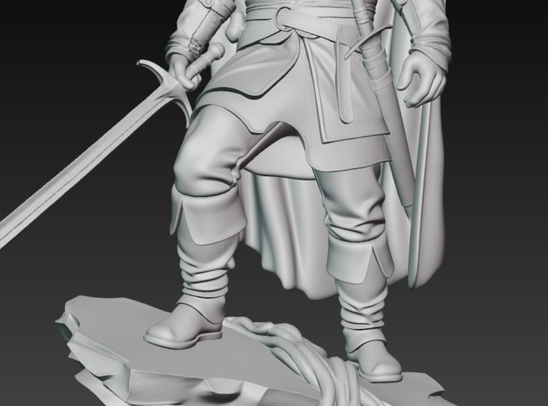 Aragorn 3D Model : Aragorn STL File , Lorf of the Rings 3D Model ,lotr ...