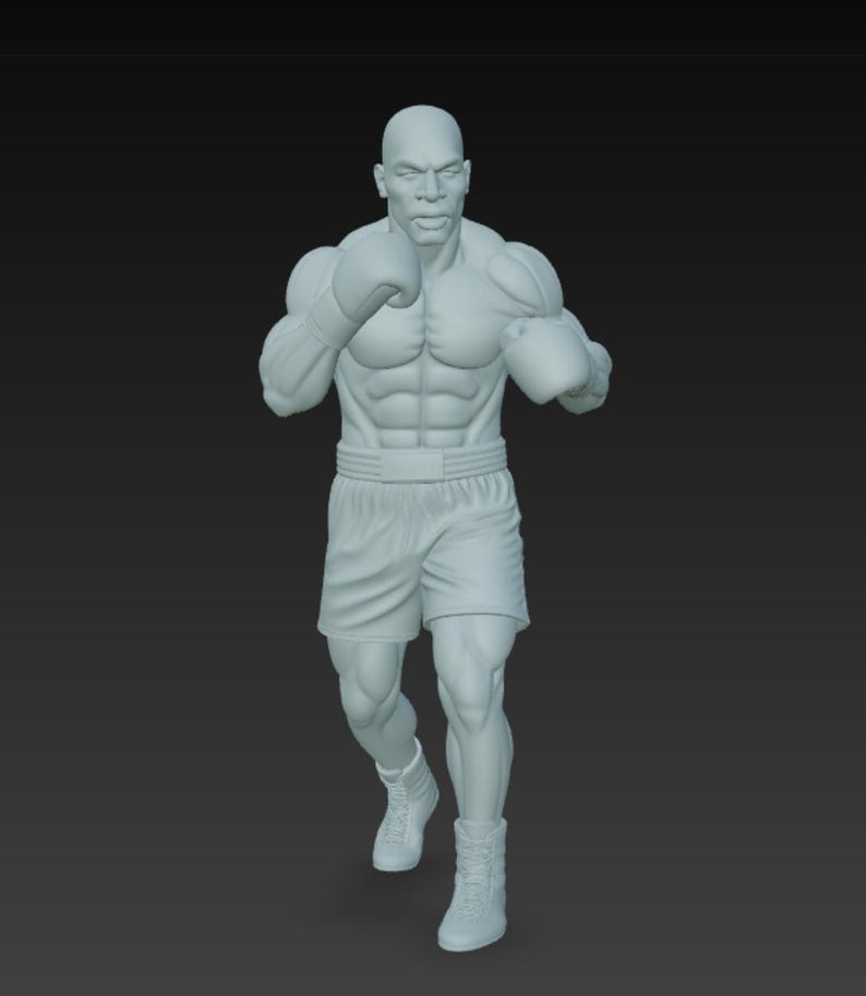 Mike Tyson 3D Model : Mike Tyson STL File , Boxer 3D Model , Fighter ...