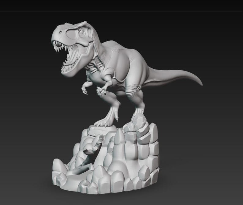 T-rex 3D Model : Trex STL File , High Quality 3D Model , Dinosaur 3D ...