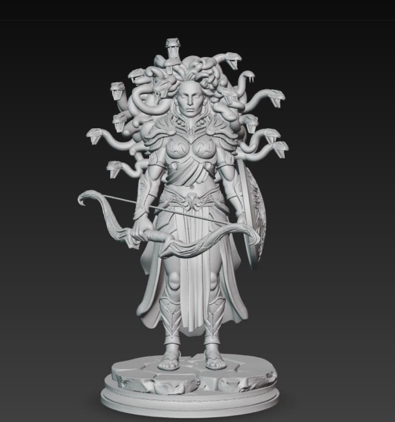 Medusa 3D Model : Medusa STL File , Mythology 3D Model , Medusa 3D ...