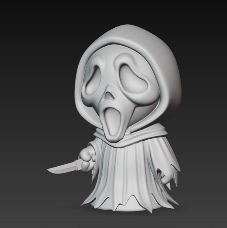 Scream STL File : Ghost Face 3D Model , Grim Reaper STL File , Grim ...