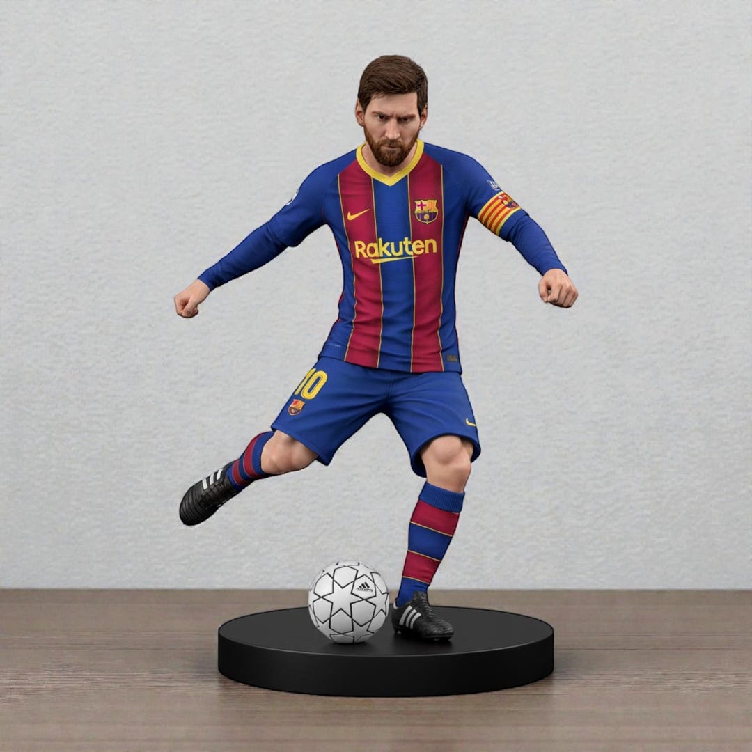 Lionel Messi 3D Model File : Messi STL File , Football 3D Model ...