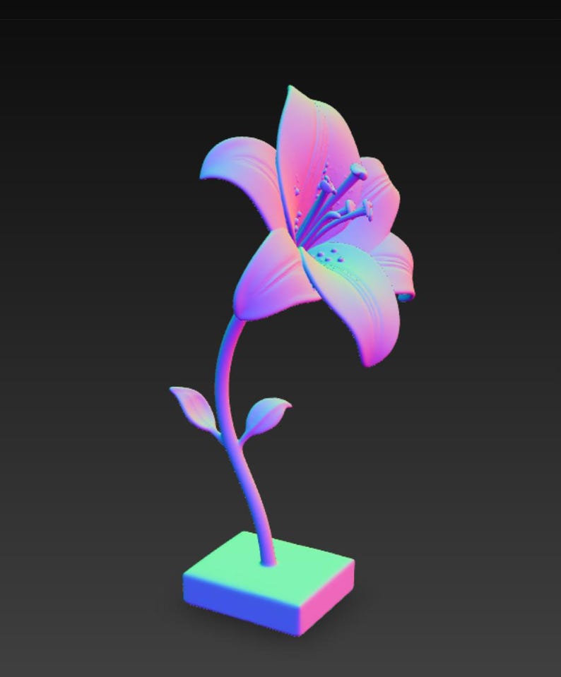 Flowers STL File : Flowers 3D Model Bundle , Tulip STL , Flowers 3D ...