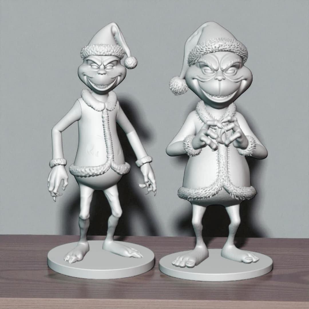 Grinch 3D Model : Grinch STL Bundle , Grinch STL File , Christmas 3D ...
