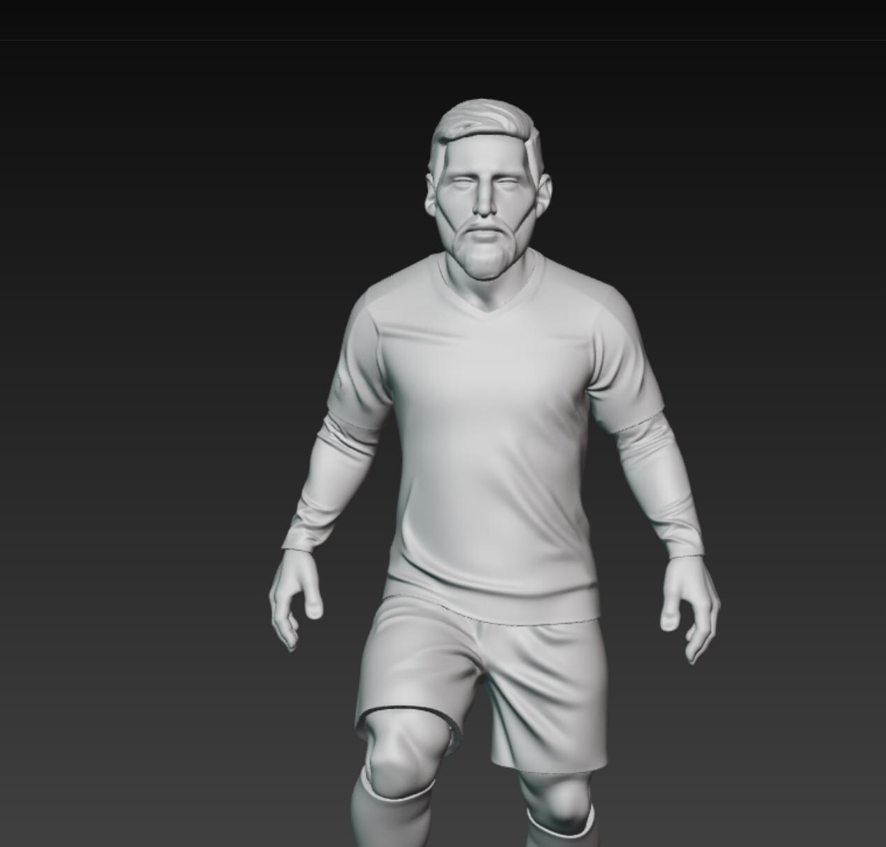 Lionel Messi 3D Model : Messi STL File , Football 3D Model , Football ...
