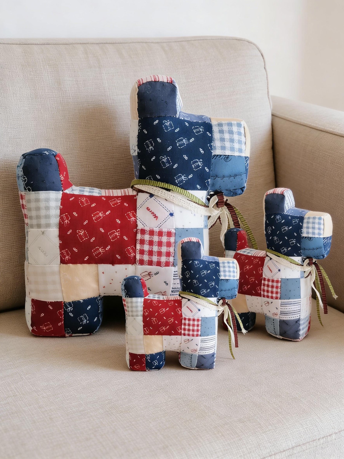 Patchwork Puppy Tutorial, PDF Guide Hand Sewing - Etsy