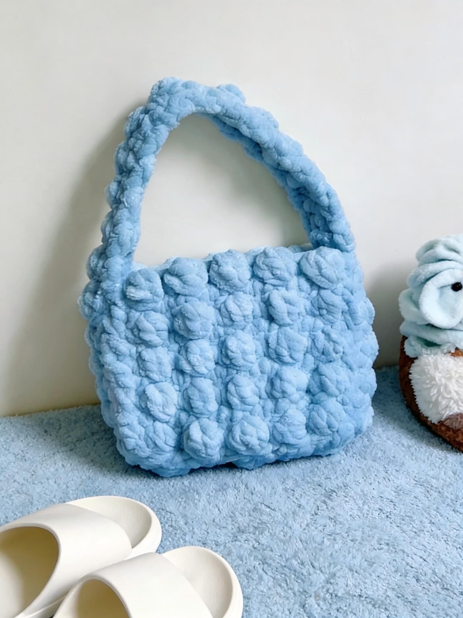 Crochet Bubble Hobo Bag Pattern, Chunky Yarn Tutorial (digital Download ...