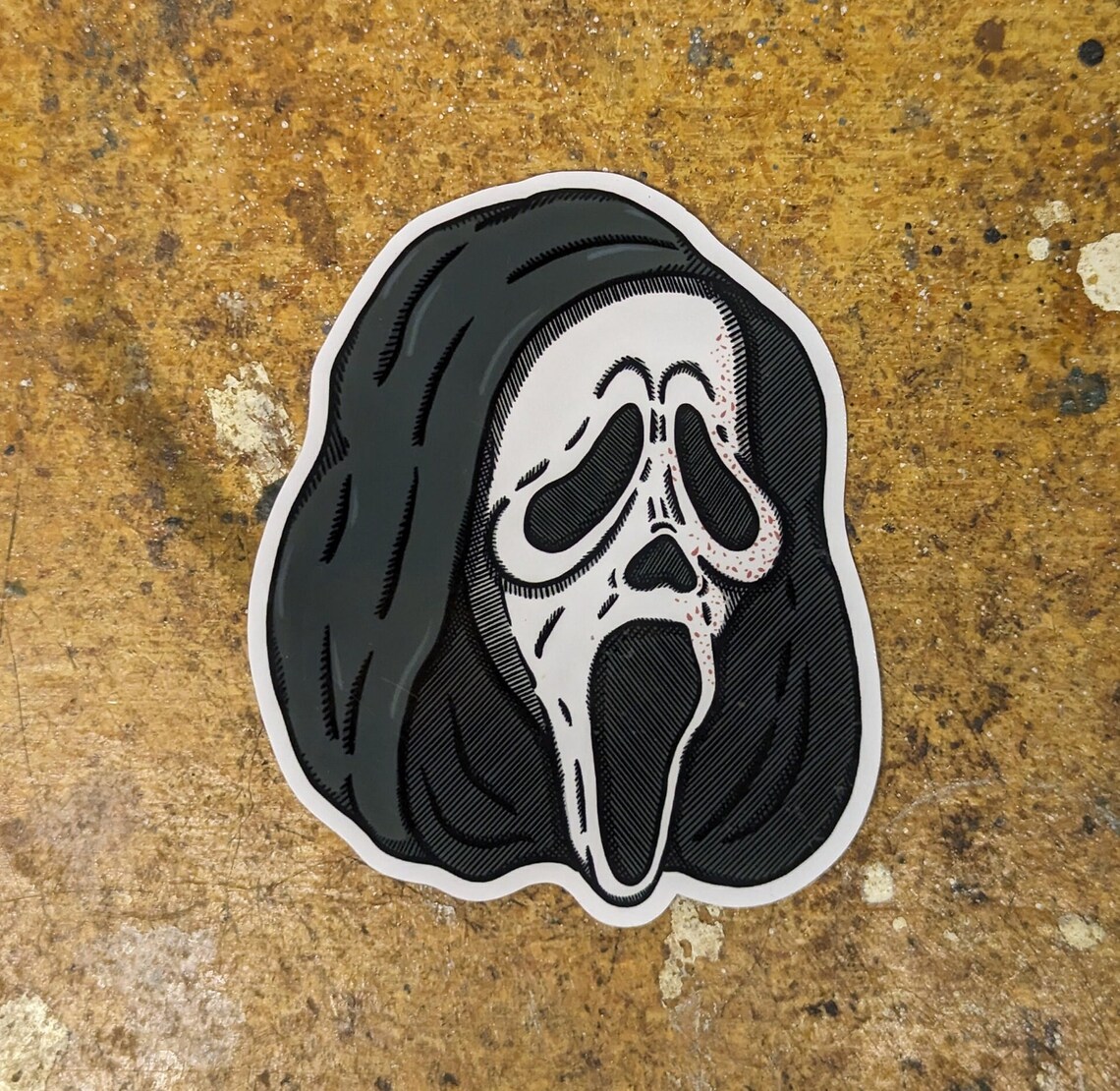 Ghostface Vinyl Sticker Scream Movie 90s Horror Sticker - Etsy