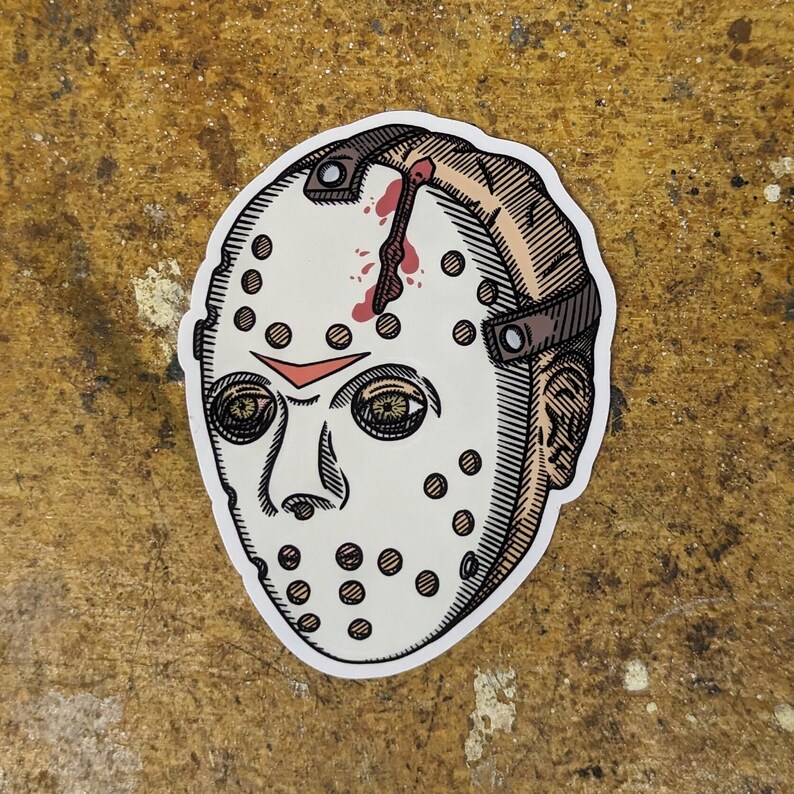 Jason Voorhees Vinyl Sticker Friday the 13th Horror Sticker - Etsy