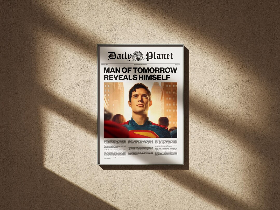 Superman (2025) Daily Planet Poster | Artwork Download - Etsy