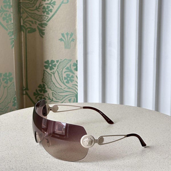 Shield Sunglasses Versace - Etsy