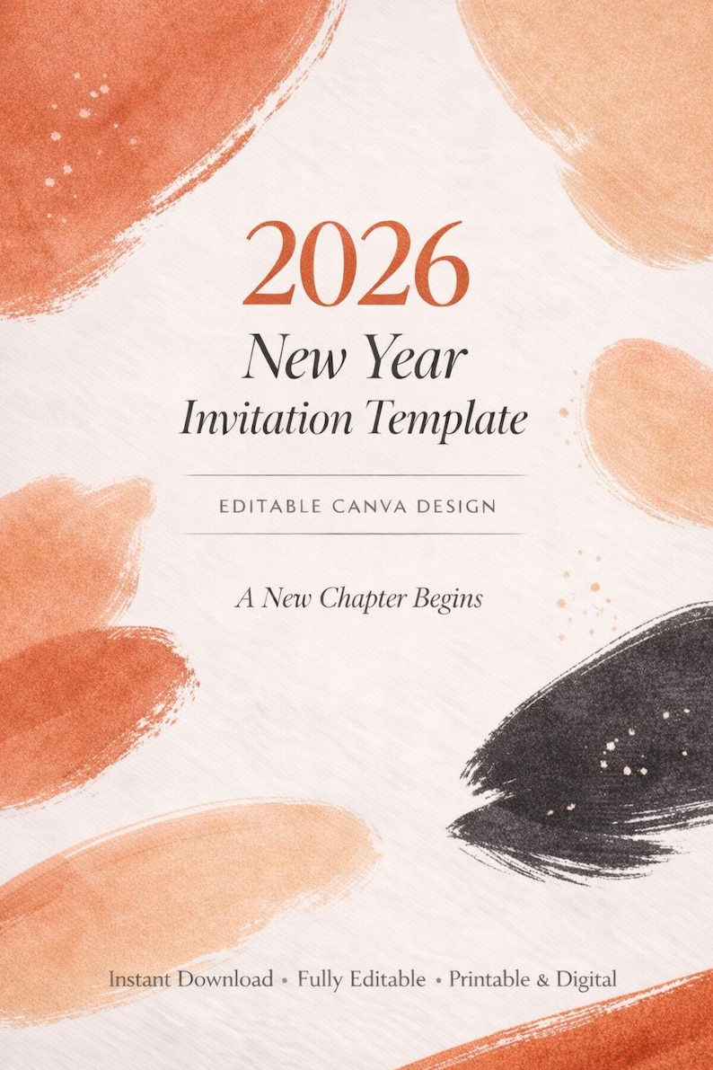 Editable 2026 New Years Eve Party Invitation_001 - Etsy