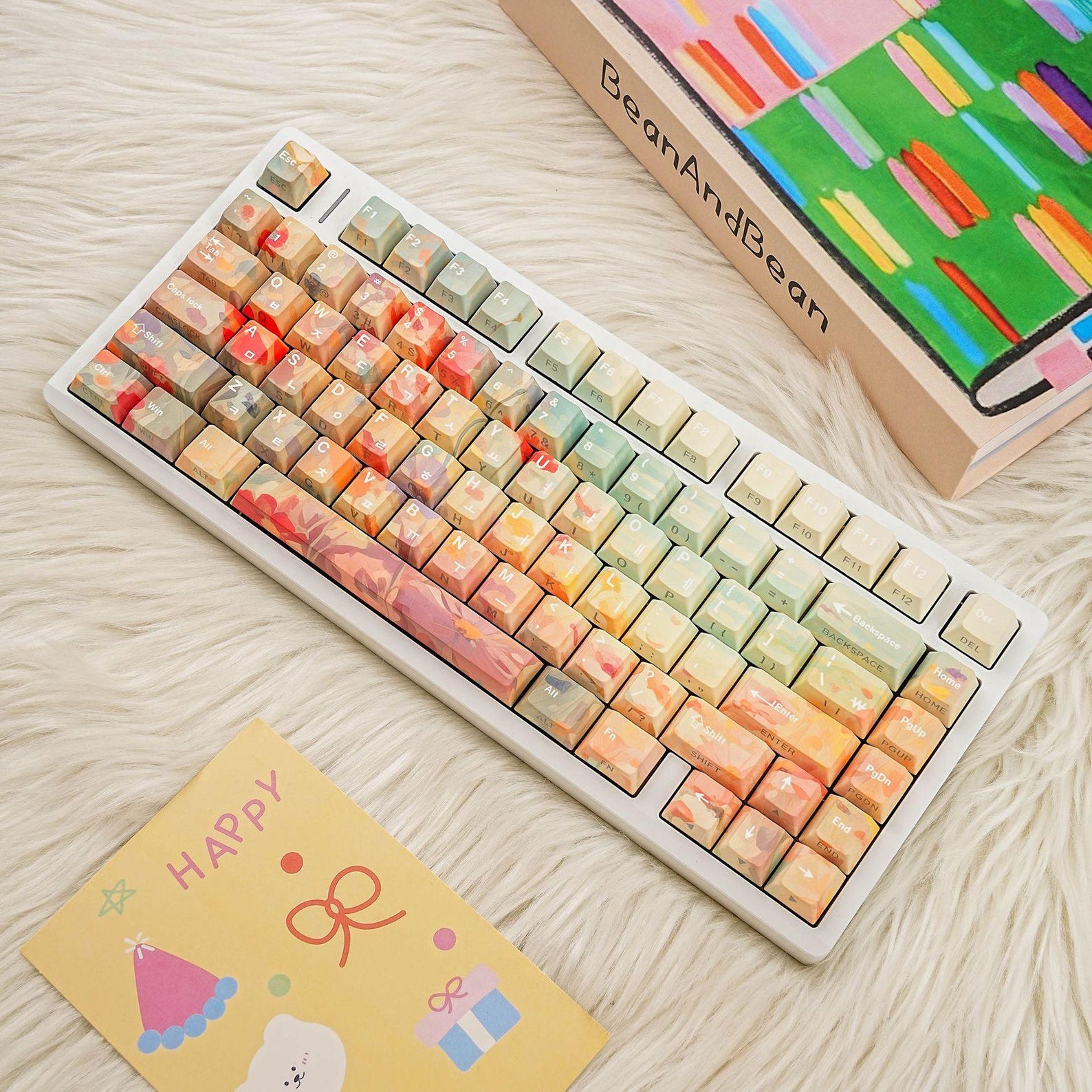 Ghibli Garden Double-shot Keycap Set, Dye-sub + Double-shot PBT Cherry ...